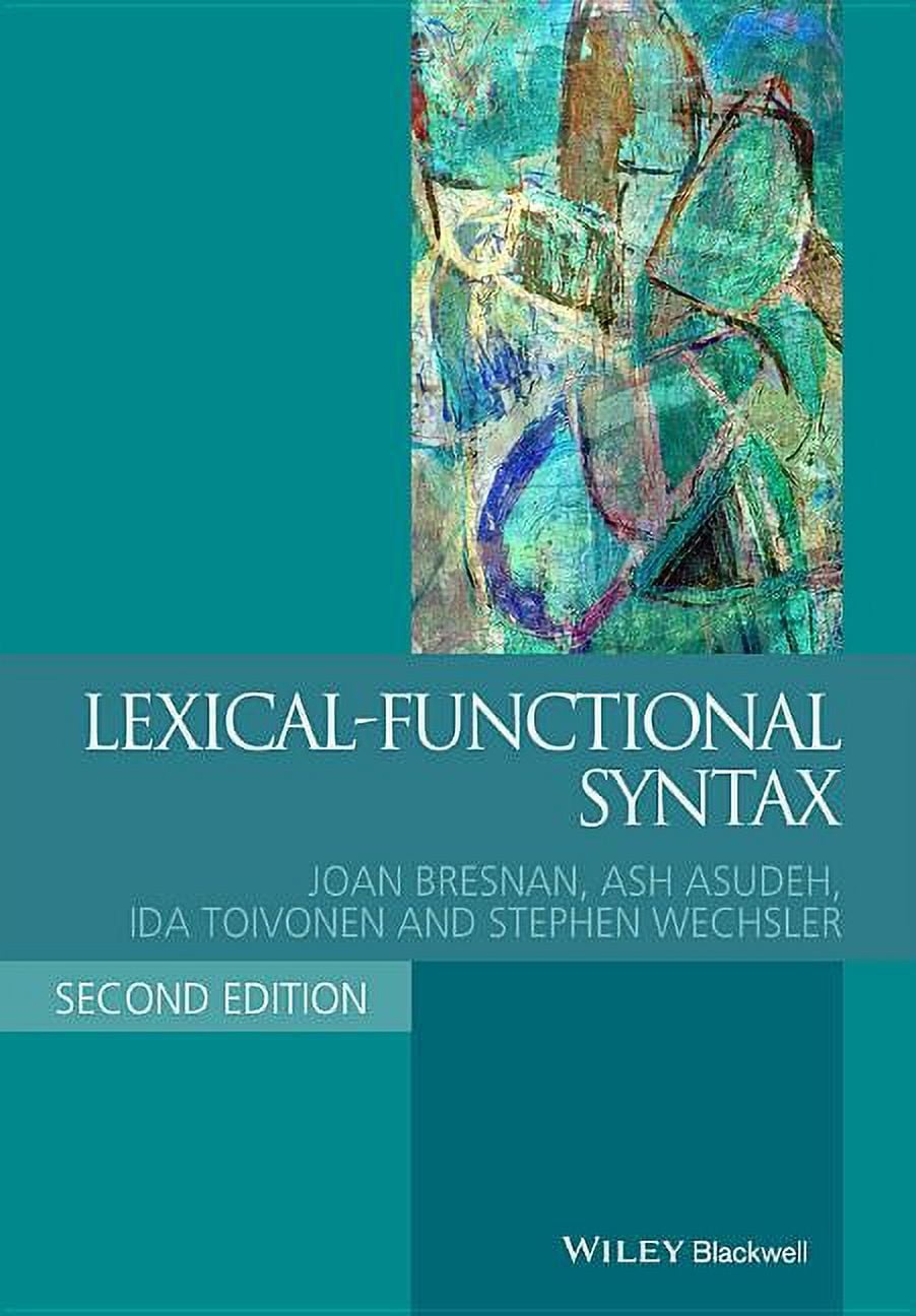 Blackwell Textbooks in Linguistics Lexical-Functional Syntax, (Paperback) - Walmart.com
