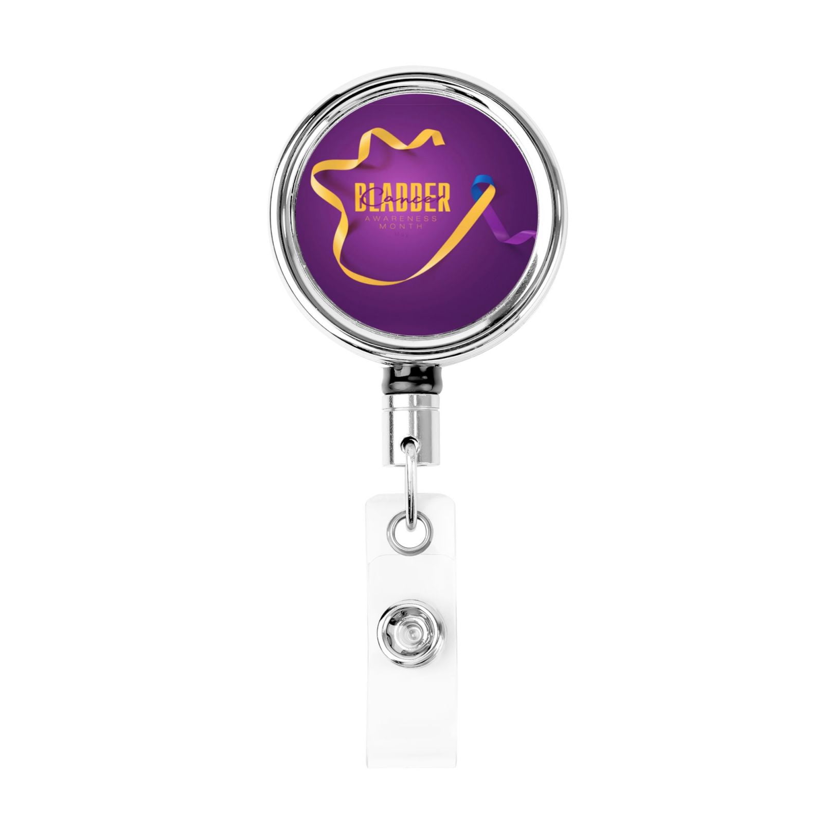 Bladder Cancer Awareness Month Badge Reel Retractable Badge Holder ID ...