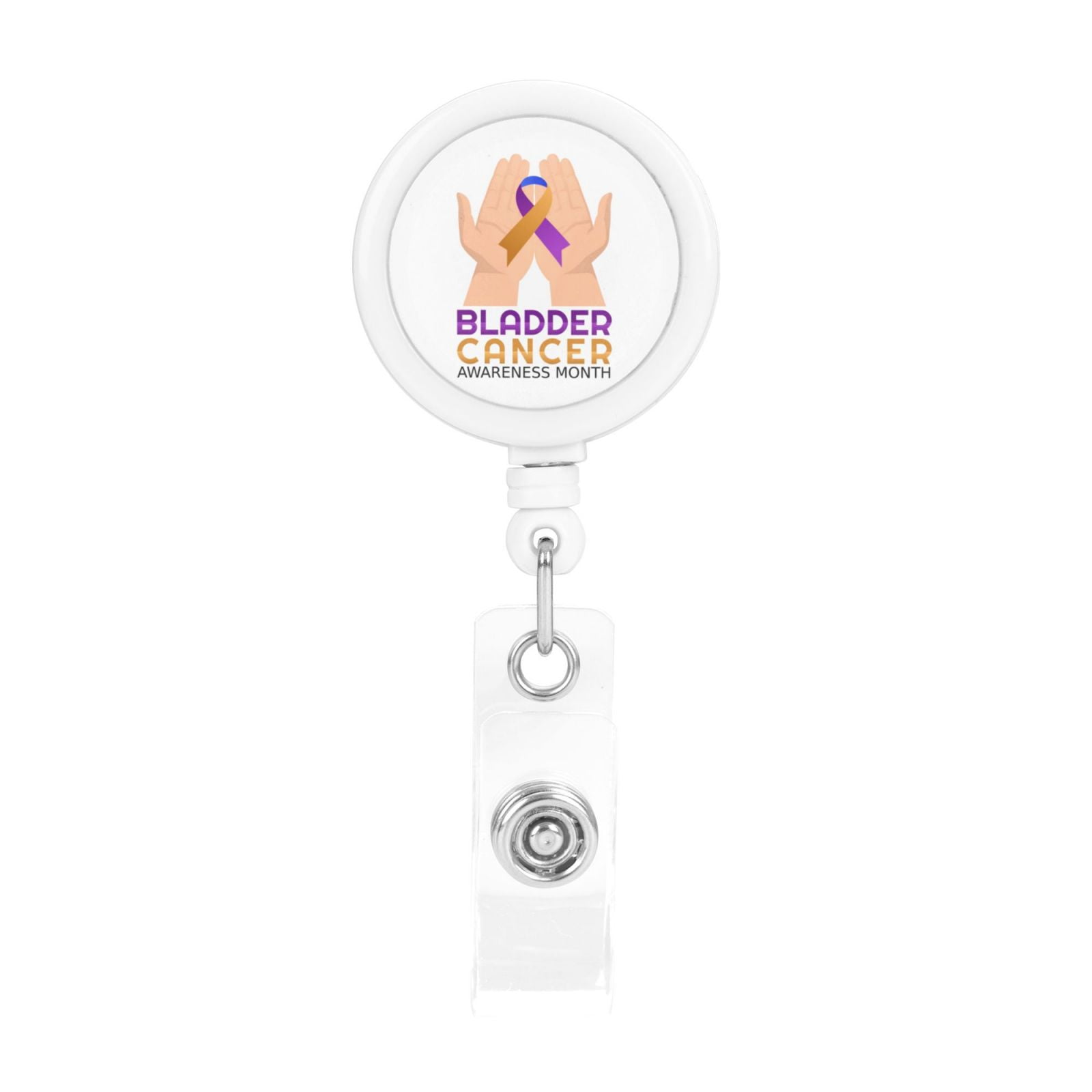 Bladder Cancer Awareness Month Badge Reel Retractable Badge Holder ID ...