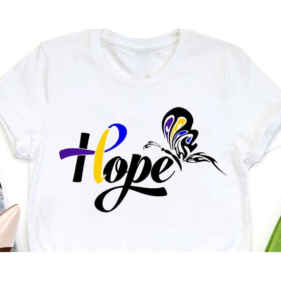 Bladder Cancer Awareness Tshirt Cancer Survivor Hope Shirt Bladder ...