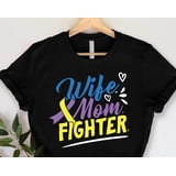 Bladder Cancer Wife Mom Fighter Tshirt Cancer Awareness Shirt Bladder ...
