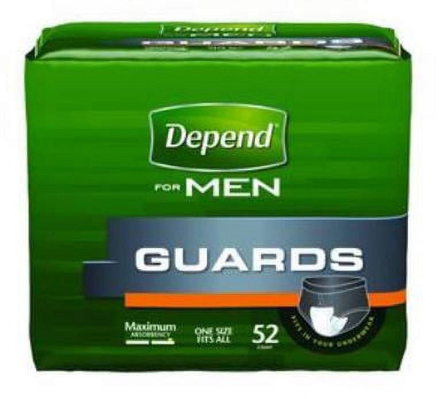 Depend Incontinence Underwear, Unisex, Disposable, 2 Cases of 208 Count ...