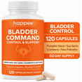 Happee Bladder Control Pills 120 Count, with Pumpkin Seed Extract ...