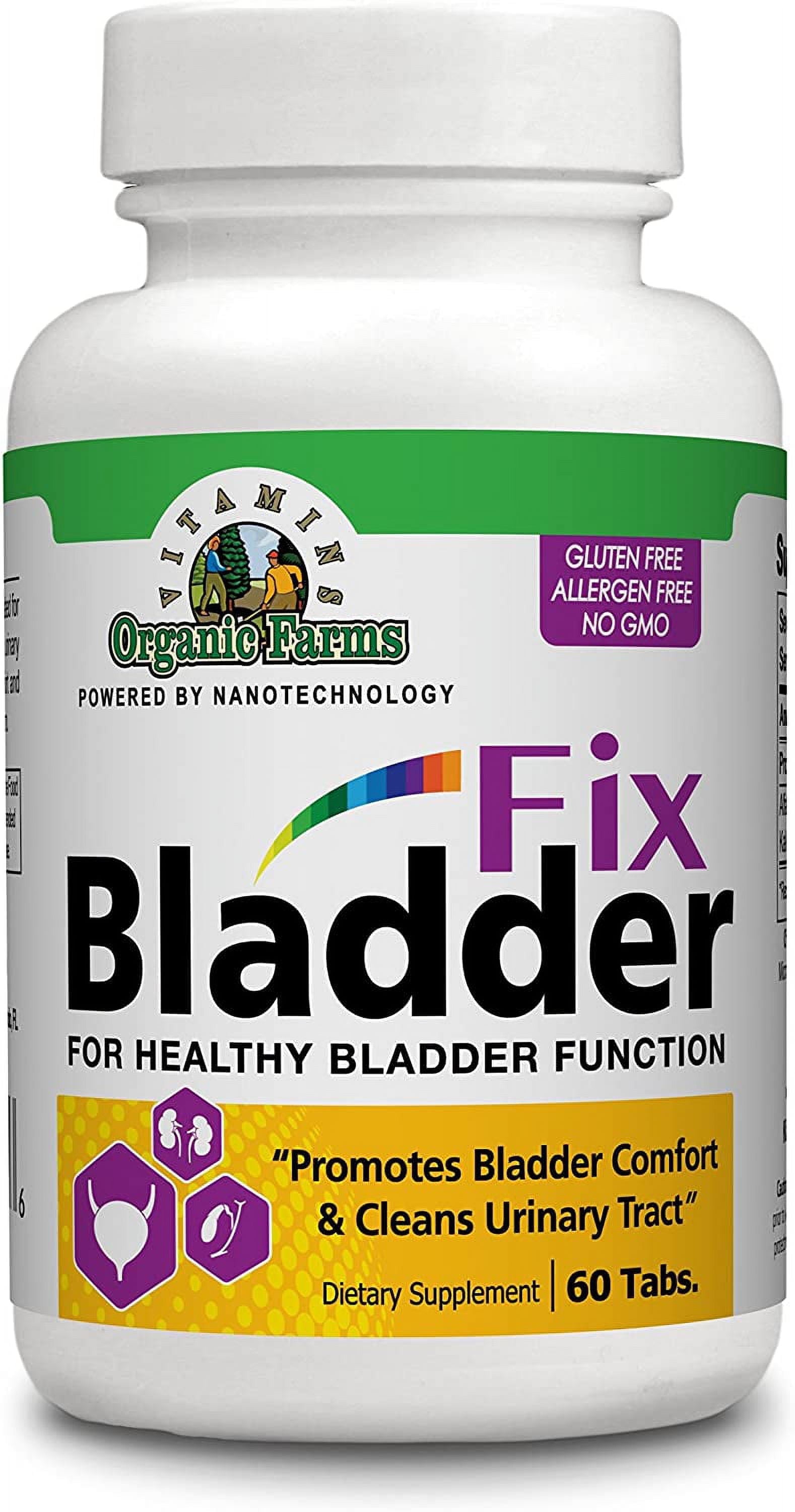 Bladder Fix - 60 Tablets - 100% Natural Dietary Supplement - Walmart.com