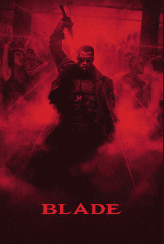 Blade (1998) 24x36 Poster Wesley Snipes Vampire Action Cult Classic ...