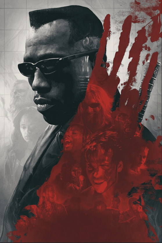 Blade (1998) 24x36 Poster Wesley Snipes Vampire Action Thriller Classic ...