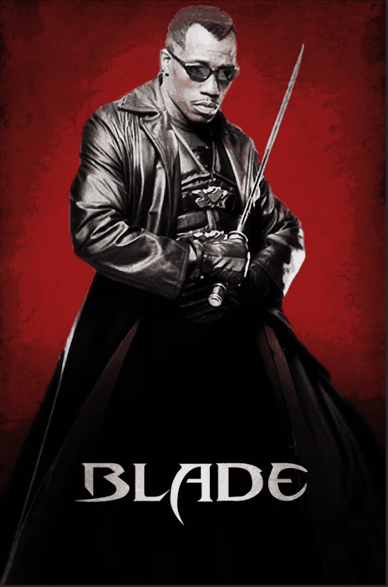 Blade (1998) 24x36 Poster Wesley Snipes Vampire Hunter Action Adventure ...