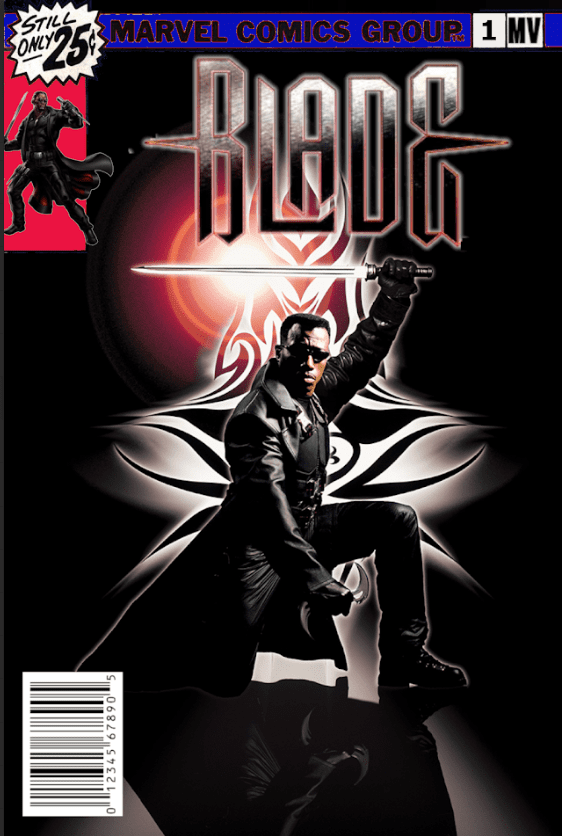 Blade (1998) 24x36 Poster Wesley Snipes Vampire Hunter Action Cult ...