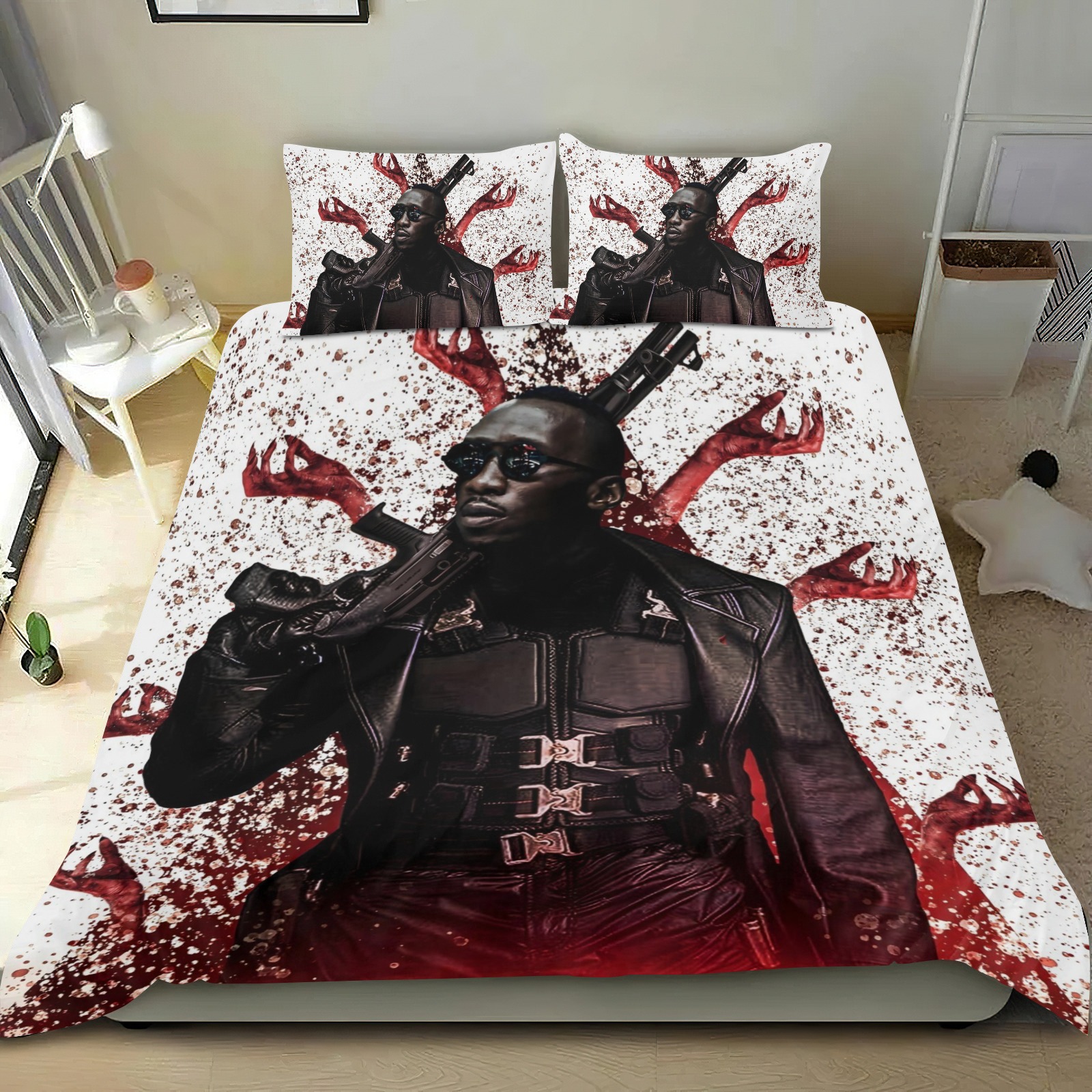 Blade (2025) Themed Bed Sheet Set Three Piece Set 36x75 Inches ...