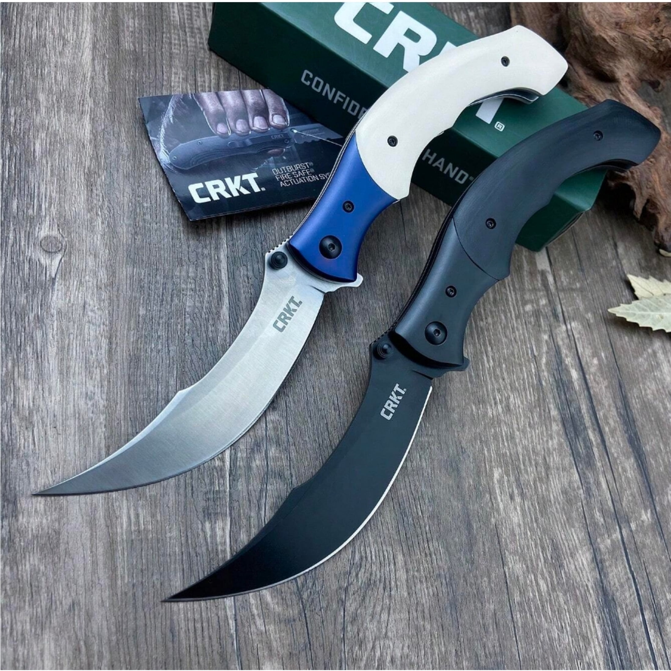 Blade Ebony Handle Portable Wilderness Adventure Camping Knife Outdoor ...