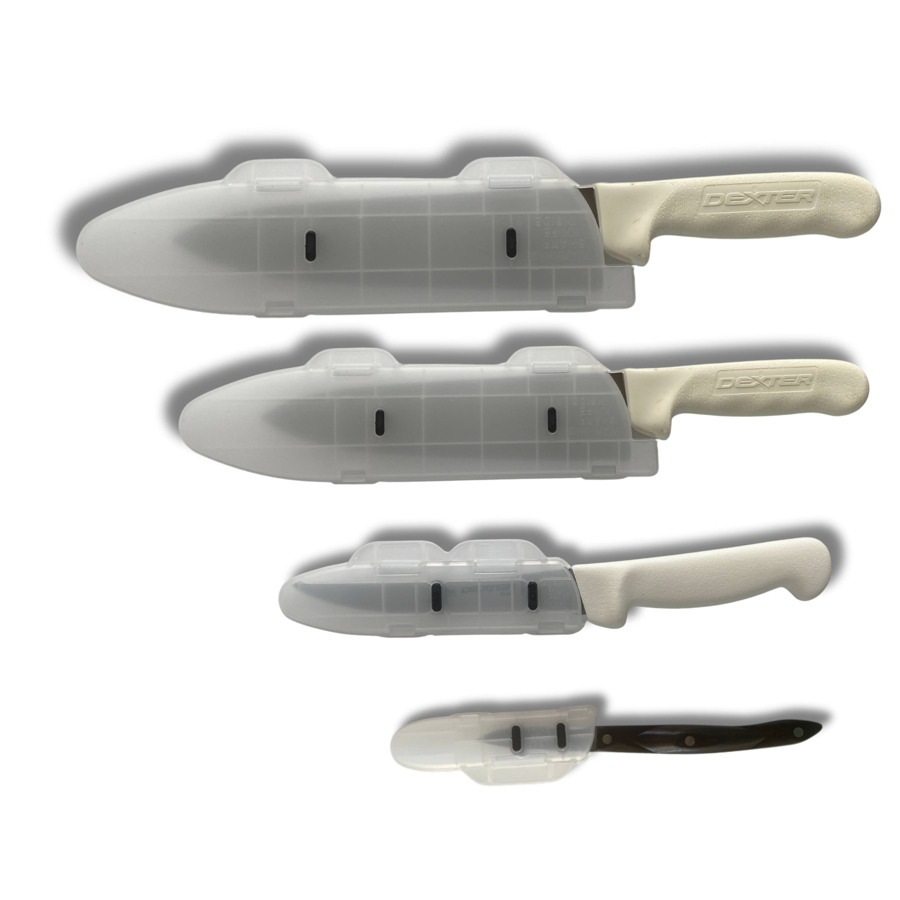 Blade Guard Knife Blade Protectors Chef’s Set Made in USA, Clear ...