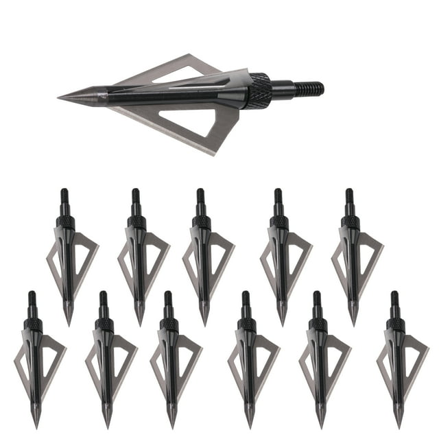 Blade Metal Broadheads Arrowheads for Archery Hunting Arrows Crossbow ...