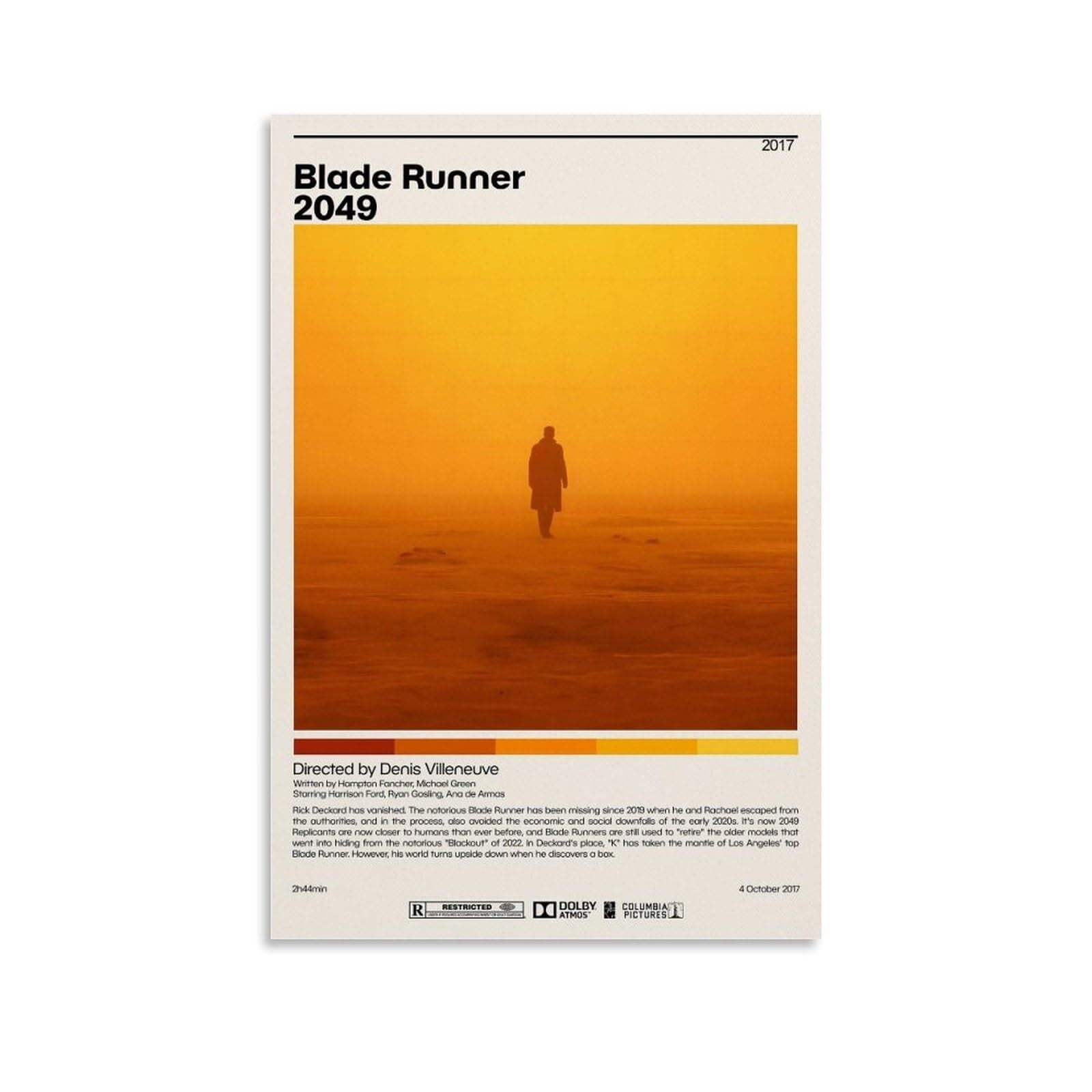 Blade Runner 2049 Poster Minimalist Movie Poster Vintage Poster 90s ...