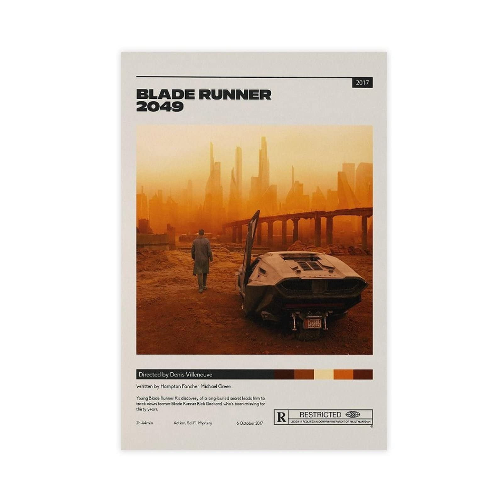 Blade Runner 2049 Poster Movie Poster Art 1 Canvas Poster Bedroom Decor ...