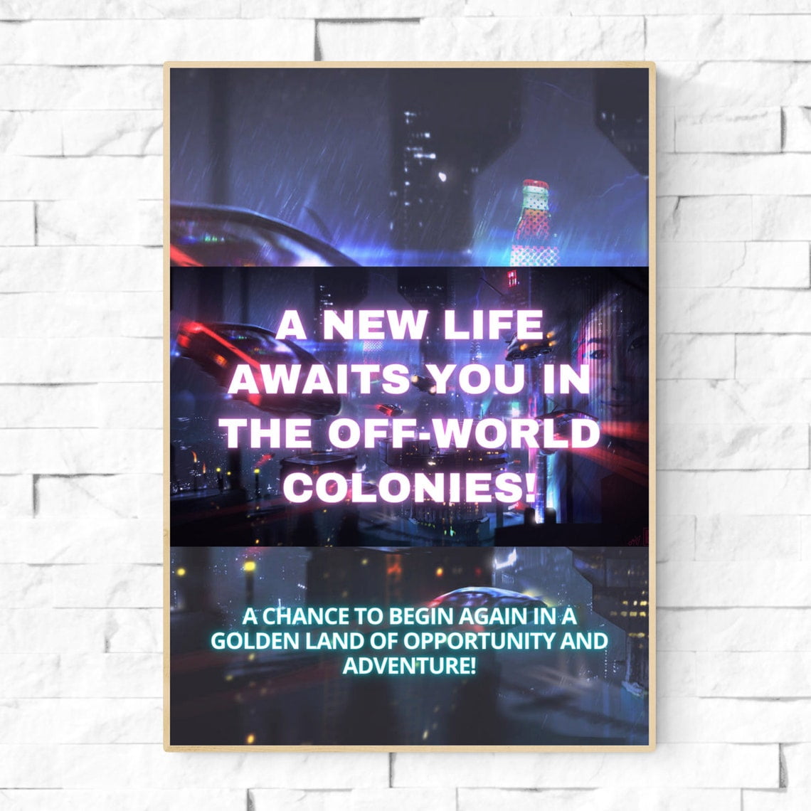 Blade Runner Inspired, Blade Runner Film Quote Art Print, A New Life ...