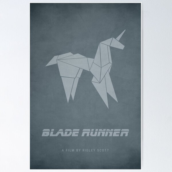 Blade Runner Minimalist Design Poster Wall Art, Modern Wall Decor For ...