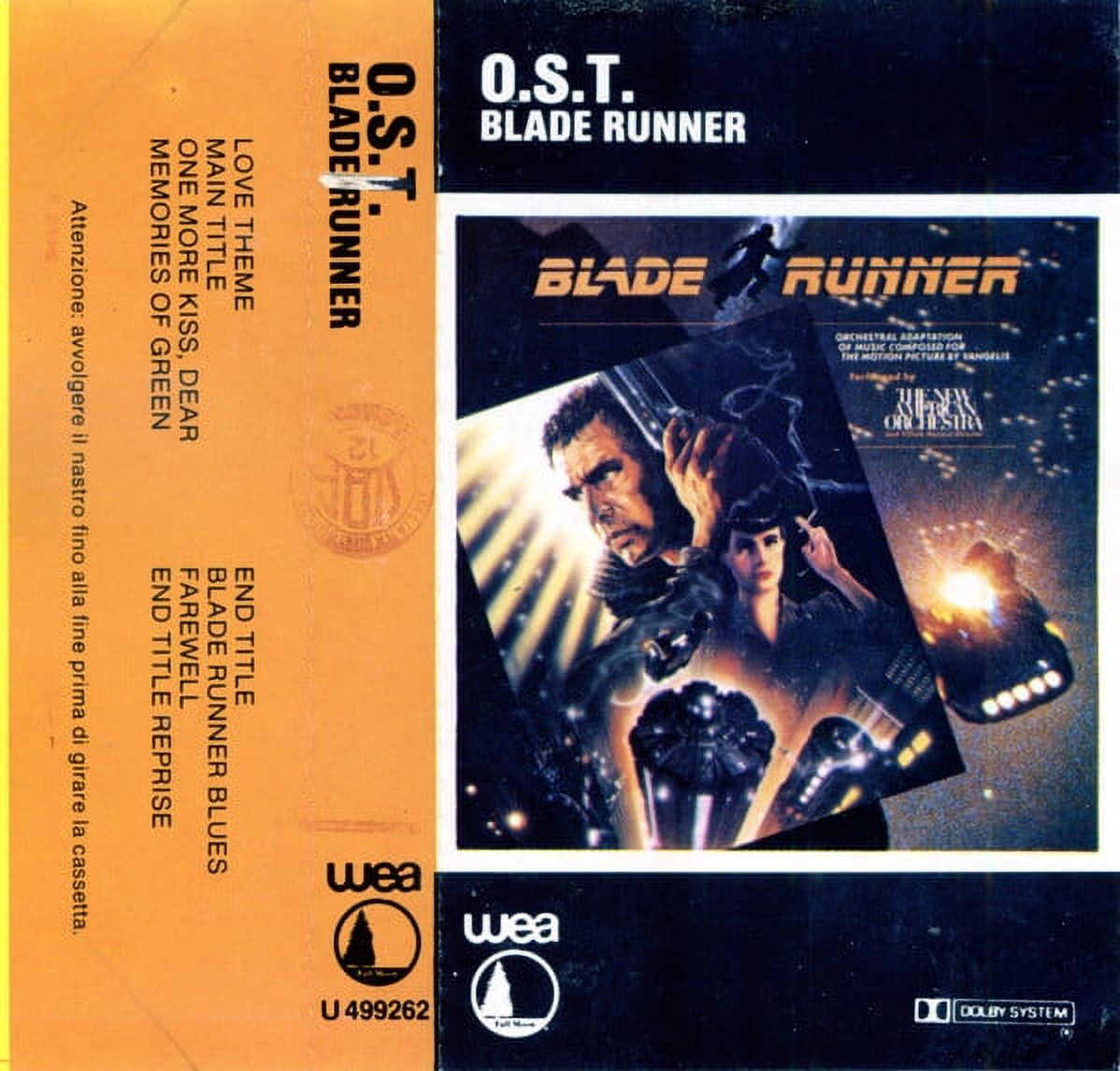 Blade Runner- SOUNDTRACK (Cassette) - Walmart.com