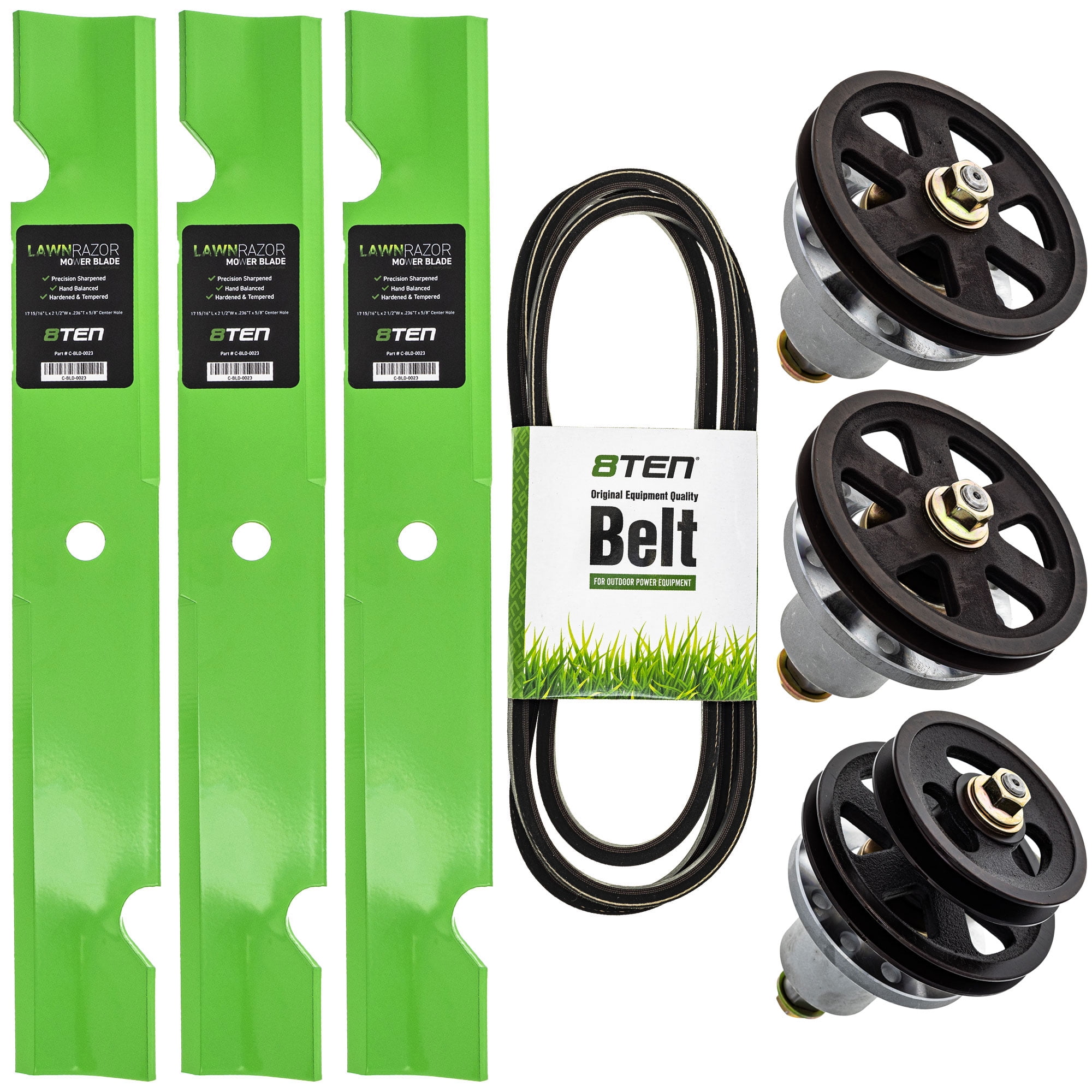 Blade Spindle Belt Kit for Exmark Turf Ranger TR22KC 1-554019 1-603576 ...
