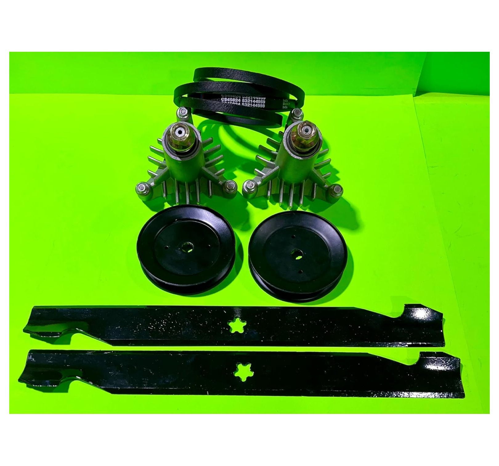 Blade Spindle Belt Pulley Rebuild Kit for 42 inch Deck LT1000 138971 ...