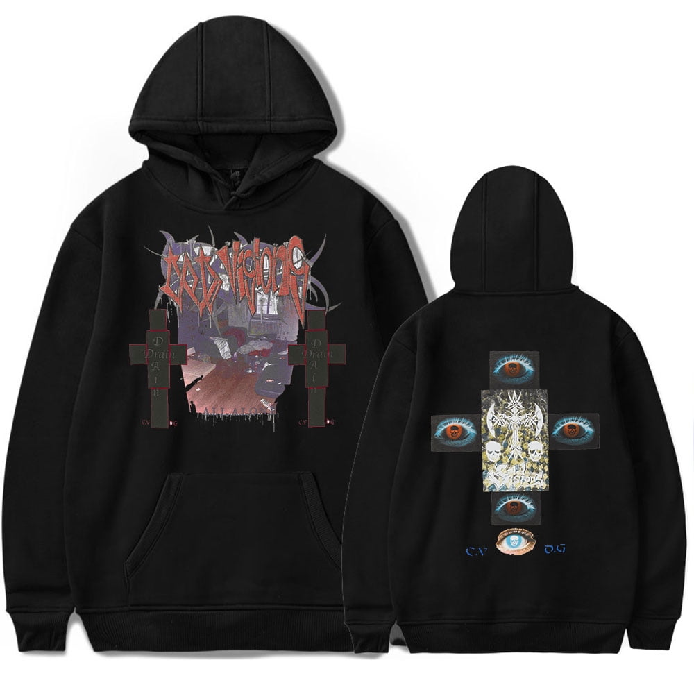 Bladee COLD VISIONS 32 Hoodies Merch Women Men Long sleeve Fashion ...