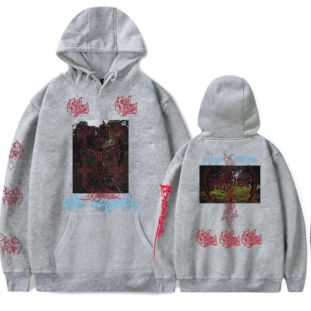 Bladee COLD VISIONS Hoodies Merch Women Men Long sleeve Fashion Casual ...