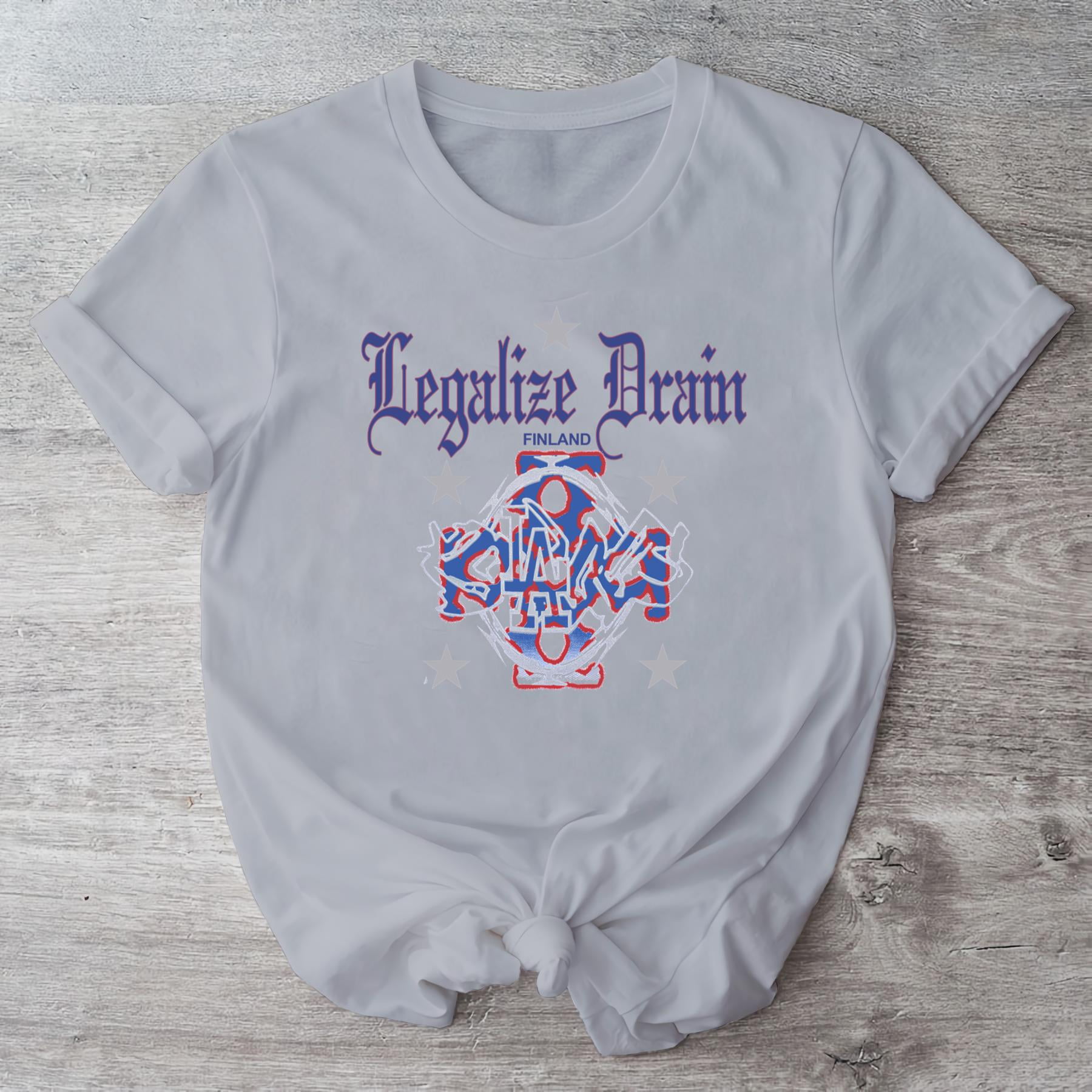 Bladee Legalize Drain Finland Tee-TH4555 - Walmart.com