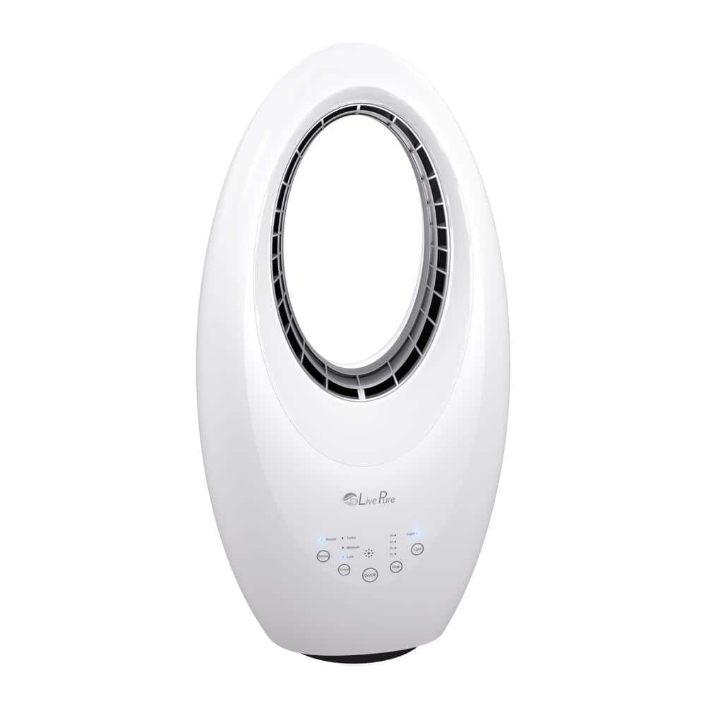 Bladeless Auto-Duster 22 in. Oscillating Pedestal Fan with Filter ...