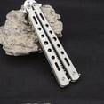 Bladeless Butterfly Practice Comb, Stainless Steel Folding Training ...