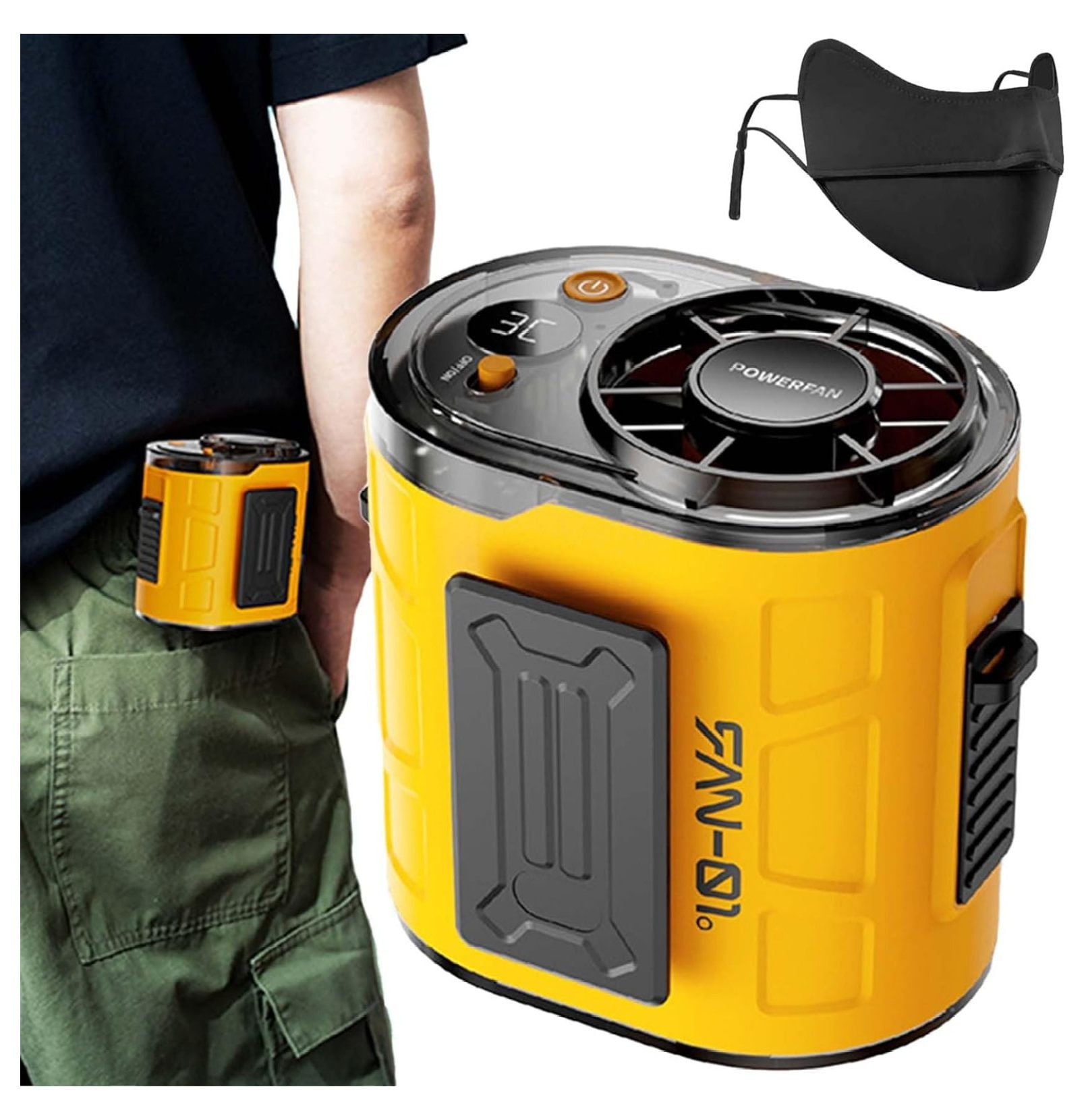 Bladeless Waist Mounted Electric Fan, Cool Clip Fan Under Shirt, Cool ...