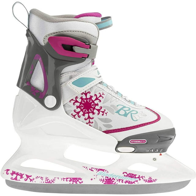 Bladerunner Girls Micro Ice Skate, Kids, White/Pink, 5-8 M US - Walmart ...