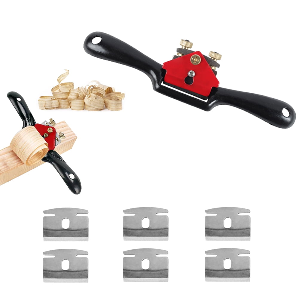 Blades Flat Adjustable Spokeshave with 6 Replacement Blades Tarpaulin ...