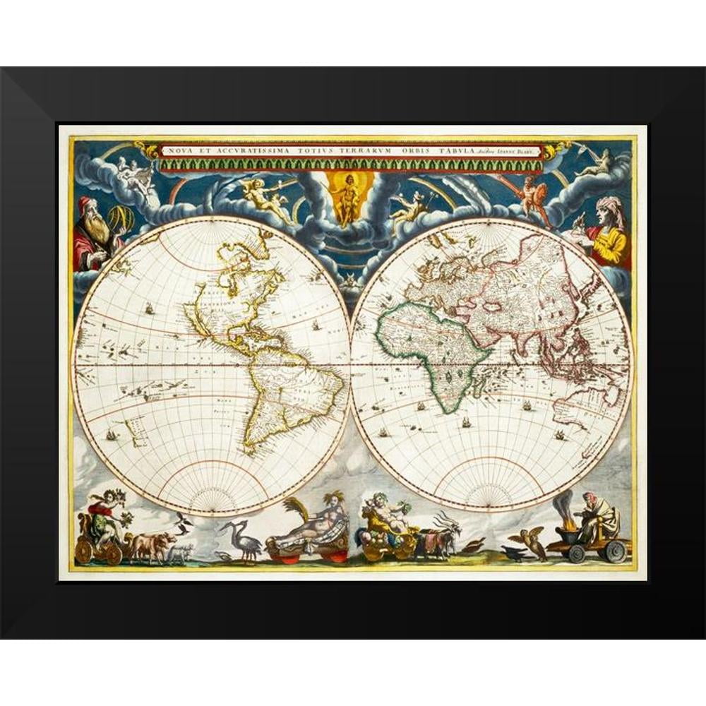 Blaeu, Joan 18x15 Black Modern Framed Museum Art Print Titled - New and ...