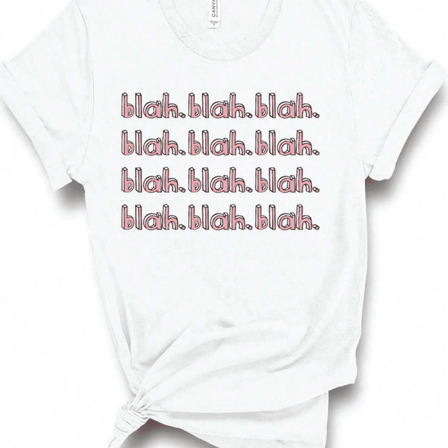 Blah Blah Blah T Shirt, Pastel Pink Aesthetic ArT1Sy, Blah Blah Blah ...