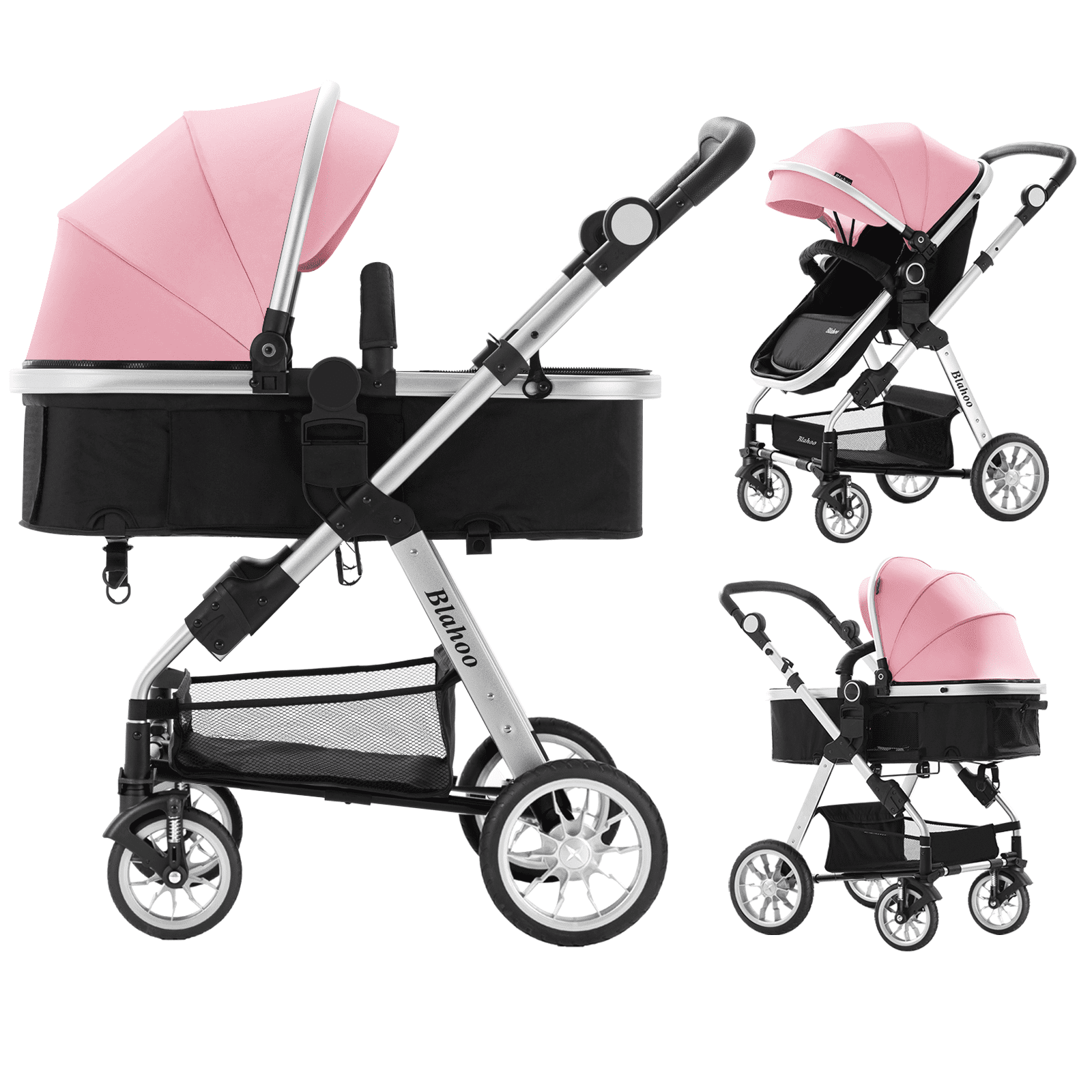 Blahoo Lightweight Foldable Baby Stroller, Travel Bassinet with ...