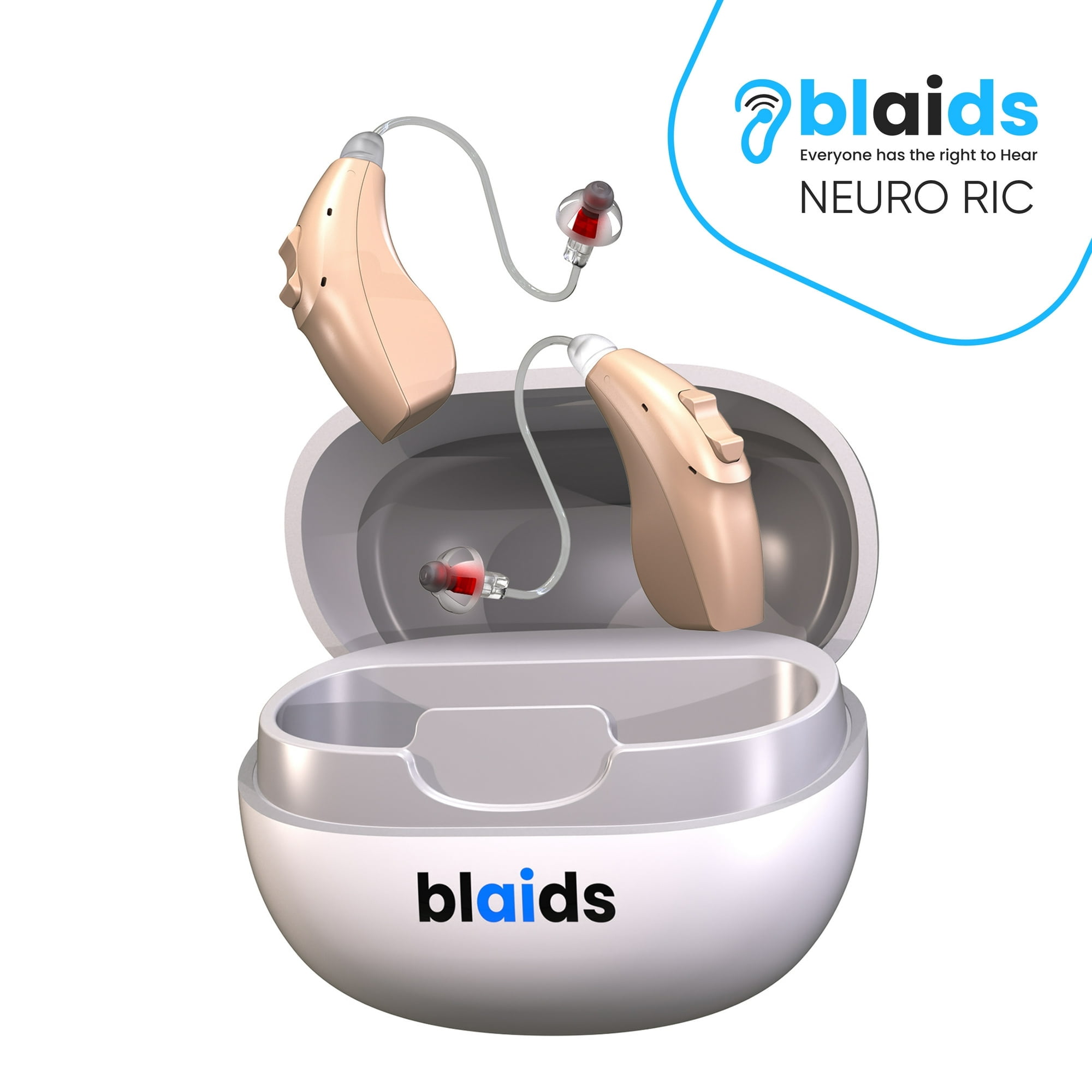BlaidsX Neuro Rechargeable RIC Hearing Aids | Fully Programmable (250 ...