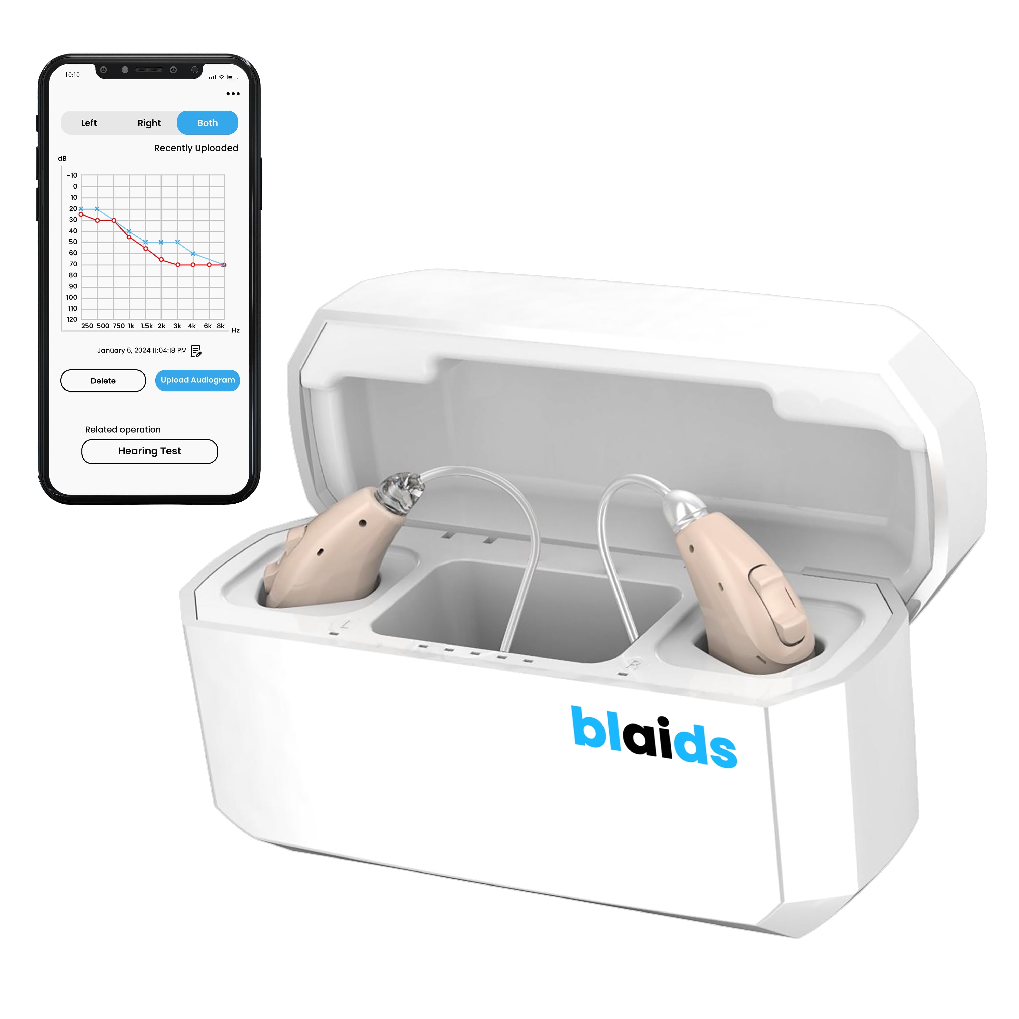 BlaidsX Neuro Rechargeable RIC + Programmable Hearing Aids for Seniors ...