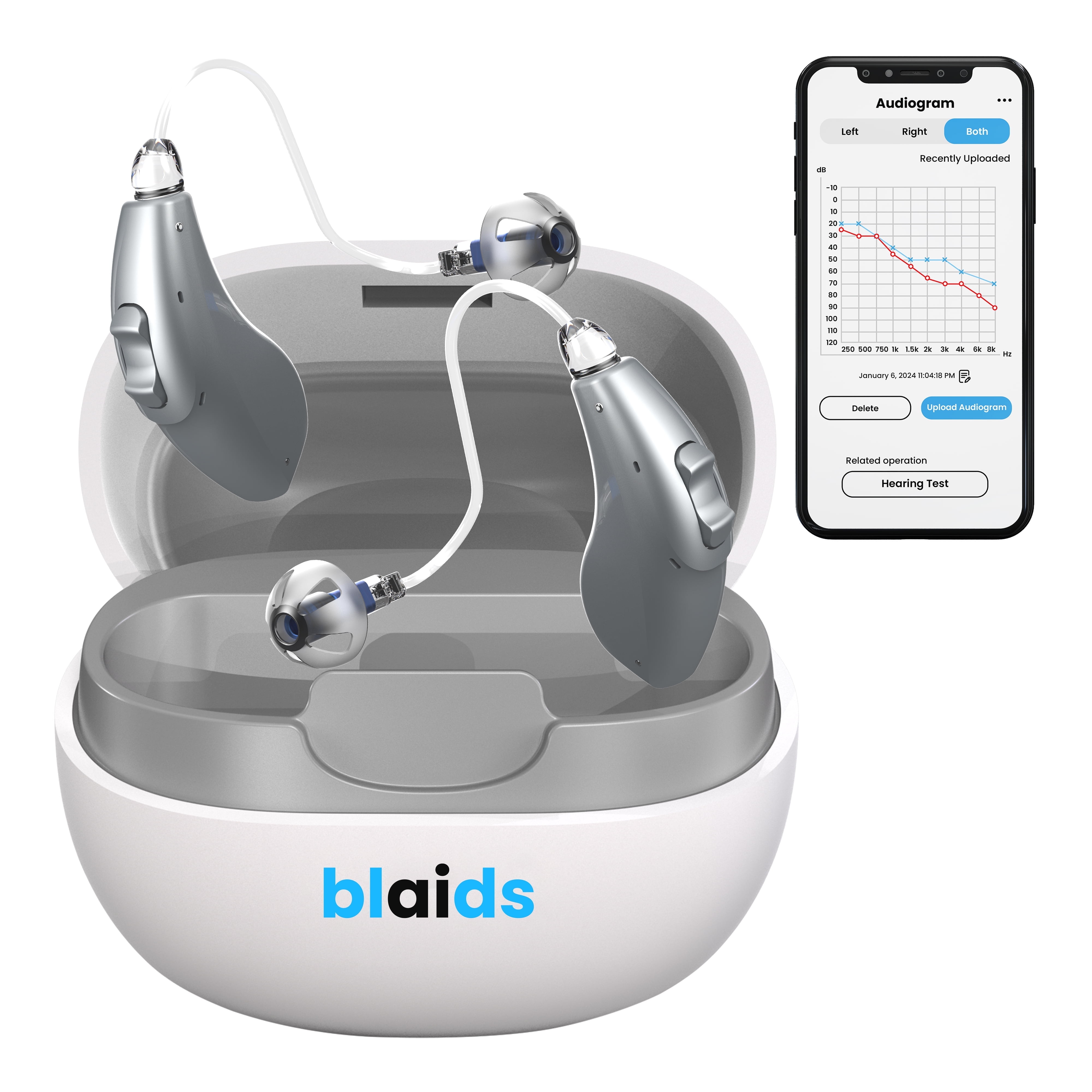 BlaidsX Neuro Rechargeable RIC + Programmable Hearing Aids for Seniors ...