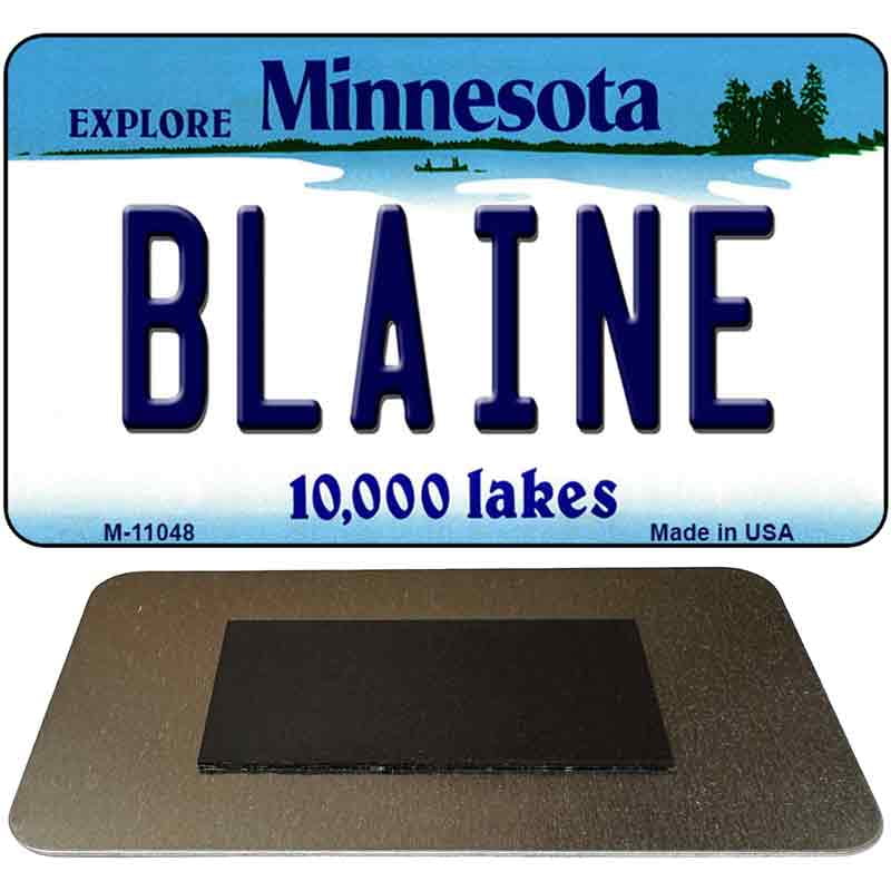 Blaine Minnesota State License Plate Tag Novelty Magnet M-11048 3.5" x ...