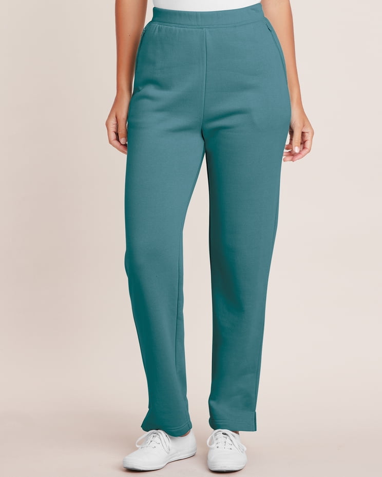 Blair Better‑Than‑Basic Zip Pocket Fleece Pants - Walmart.com