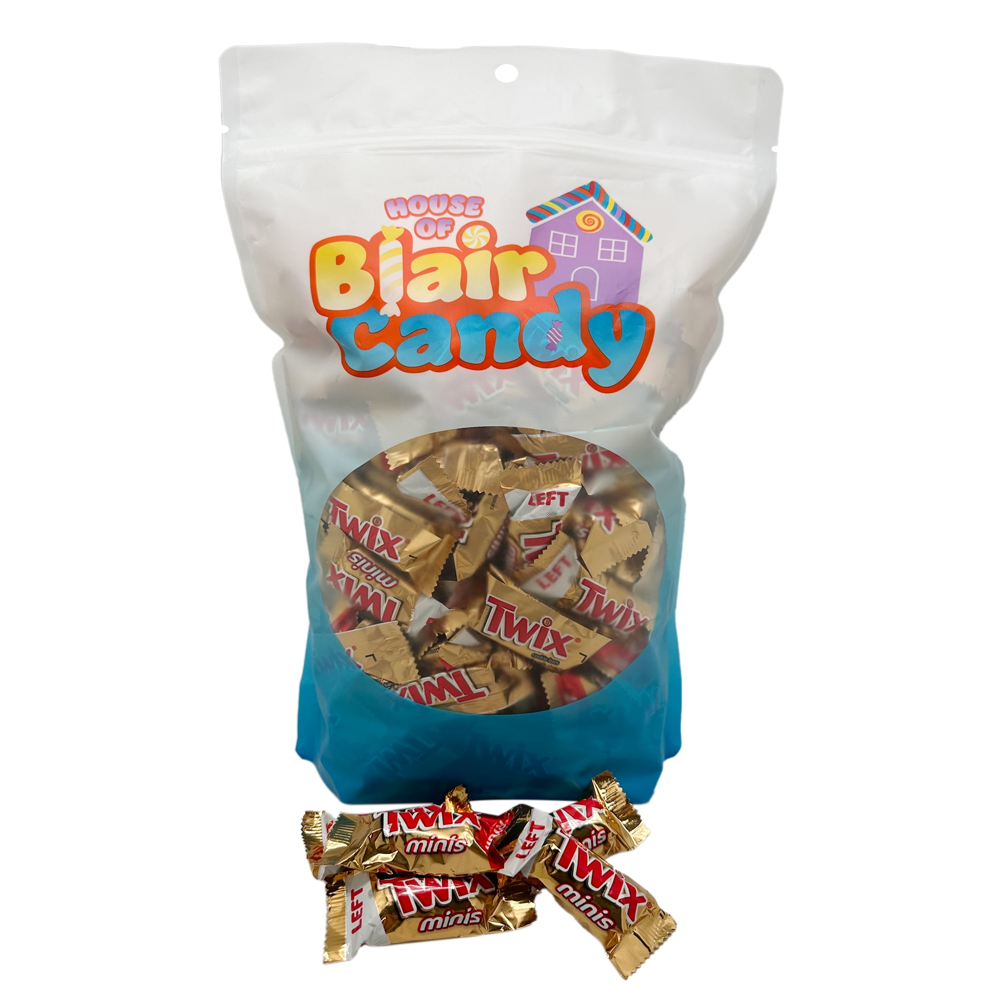 Blair Candy, Twix Caramel Mini Chocolate Cookie Bars, Bulk 3 lbs Bag ...