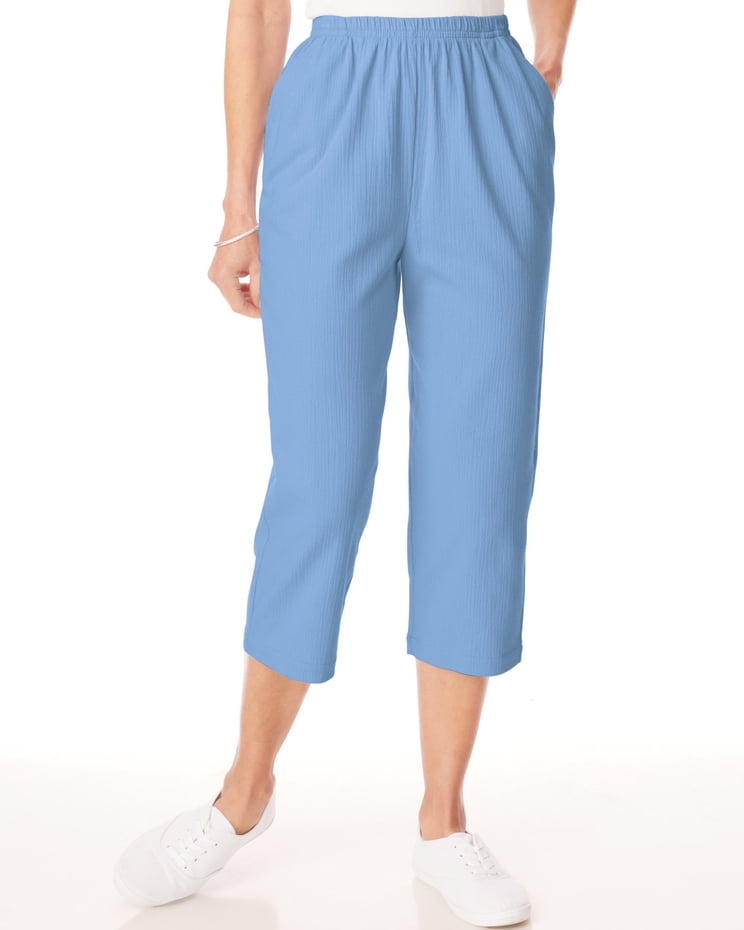 Blair Womens Crinkle Calcutta Cloth Capris - Walmart.com