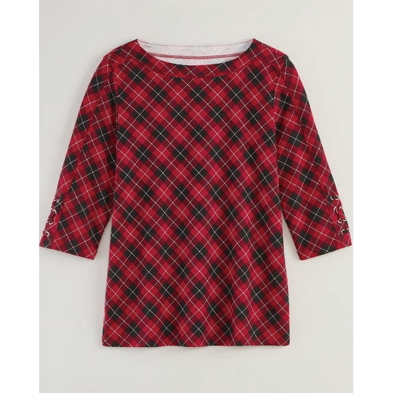Blair Womens Criss-Cross Sailor Top - Walmart.com