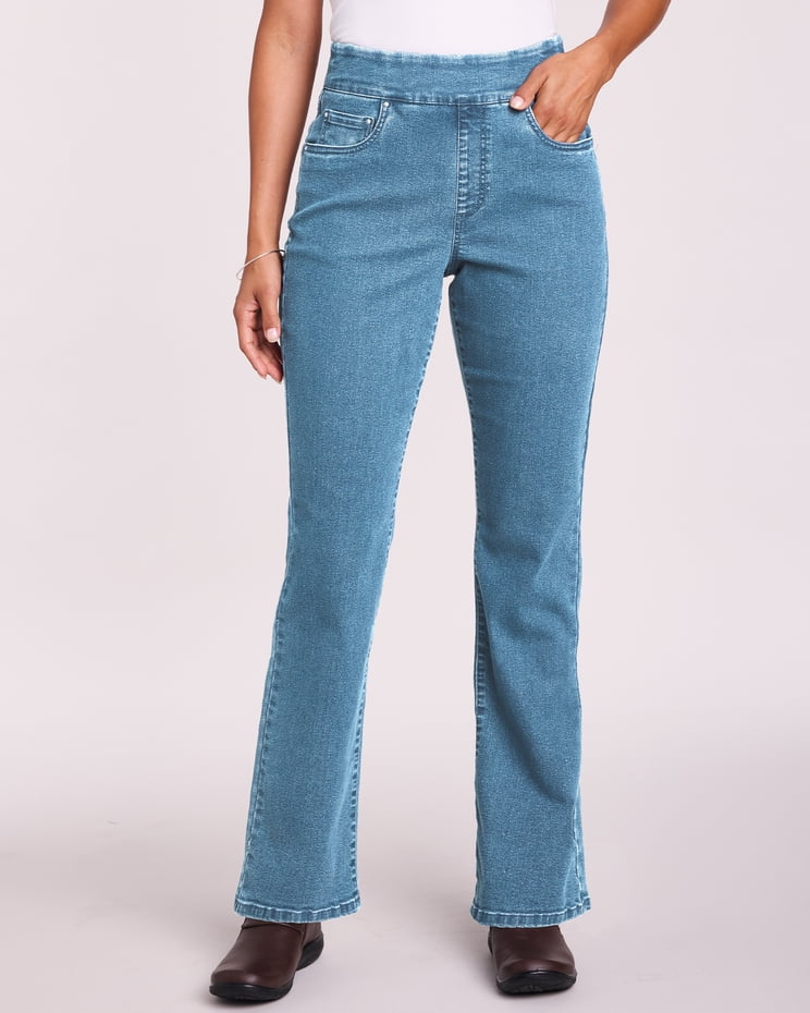 Blair Denimease™ Flat Waist Bootcut Jeans - Walmart.com