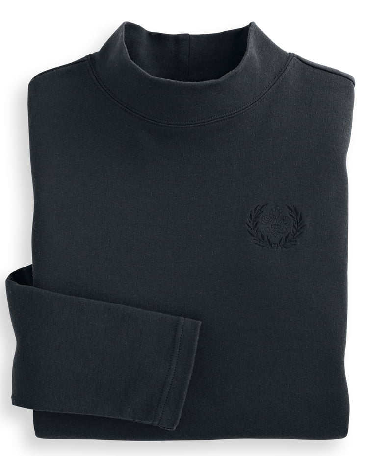 Blair Womens Embroidered Crest Knit Turtleneck - Walmart.com