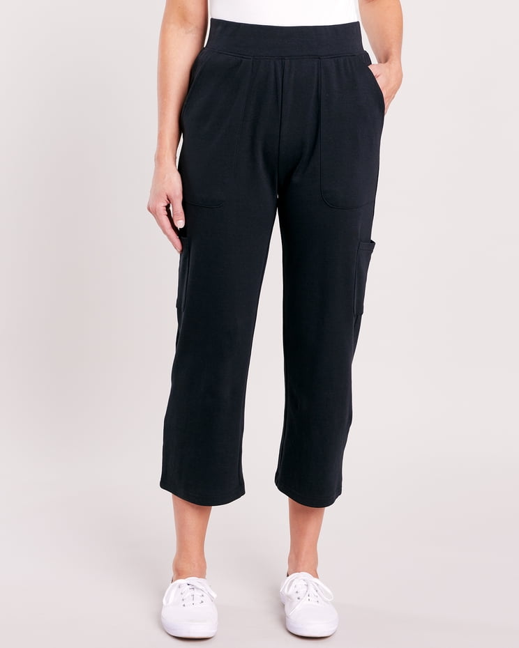 Blair Womens Essential Knit 6 Pocket Capris - Walmart.com