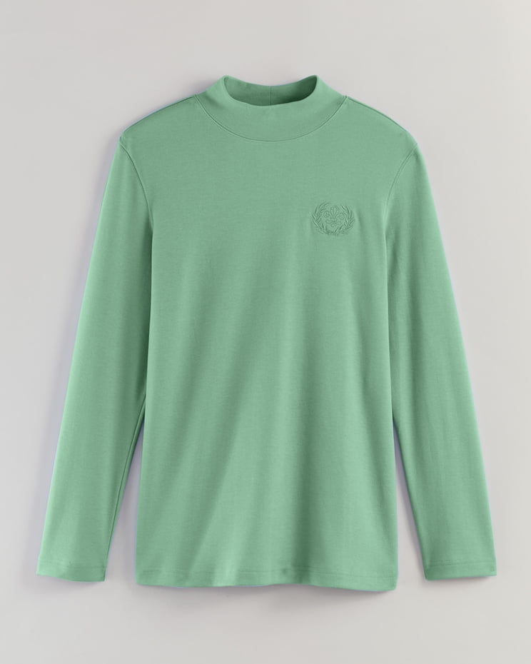 Blair Womens Essential Knit Long Sleeve Mock Top - Walmart.com