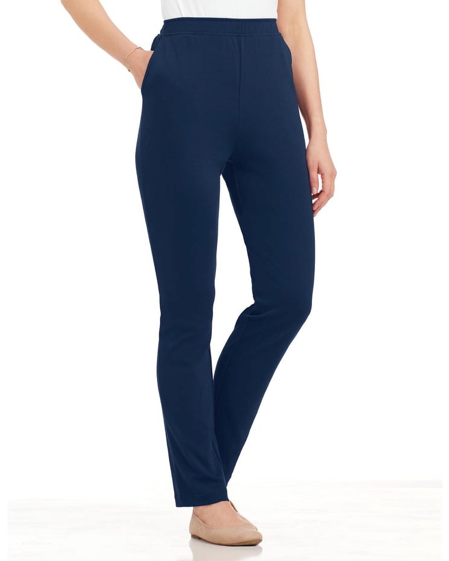 Blair Womens Essential Knit Petite Short Tapered Leg Pants - Walmart.com