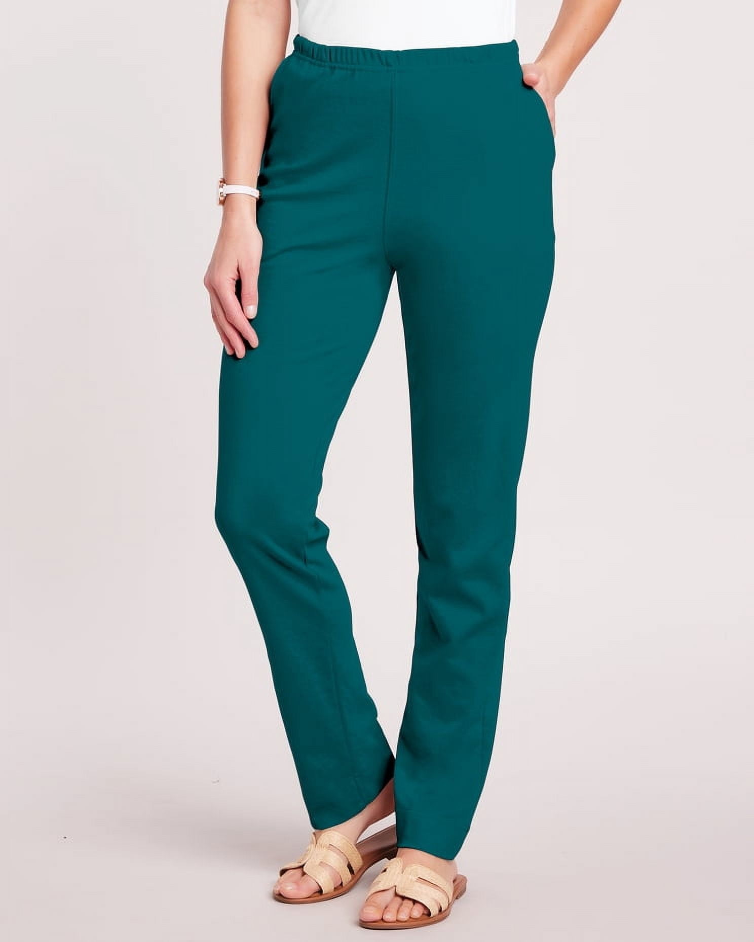 Blair Womens Essential Knit Pull-On Pants - Walmart.com