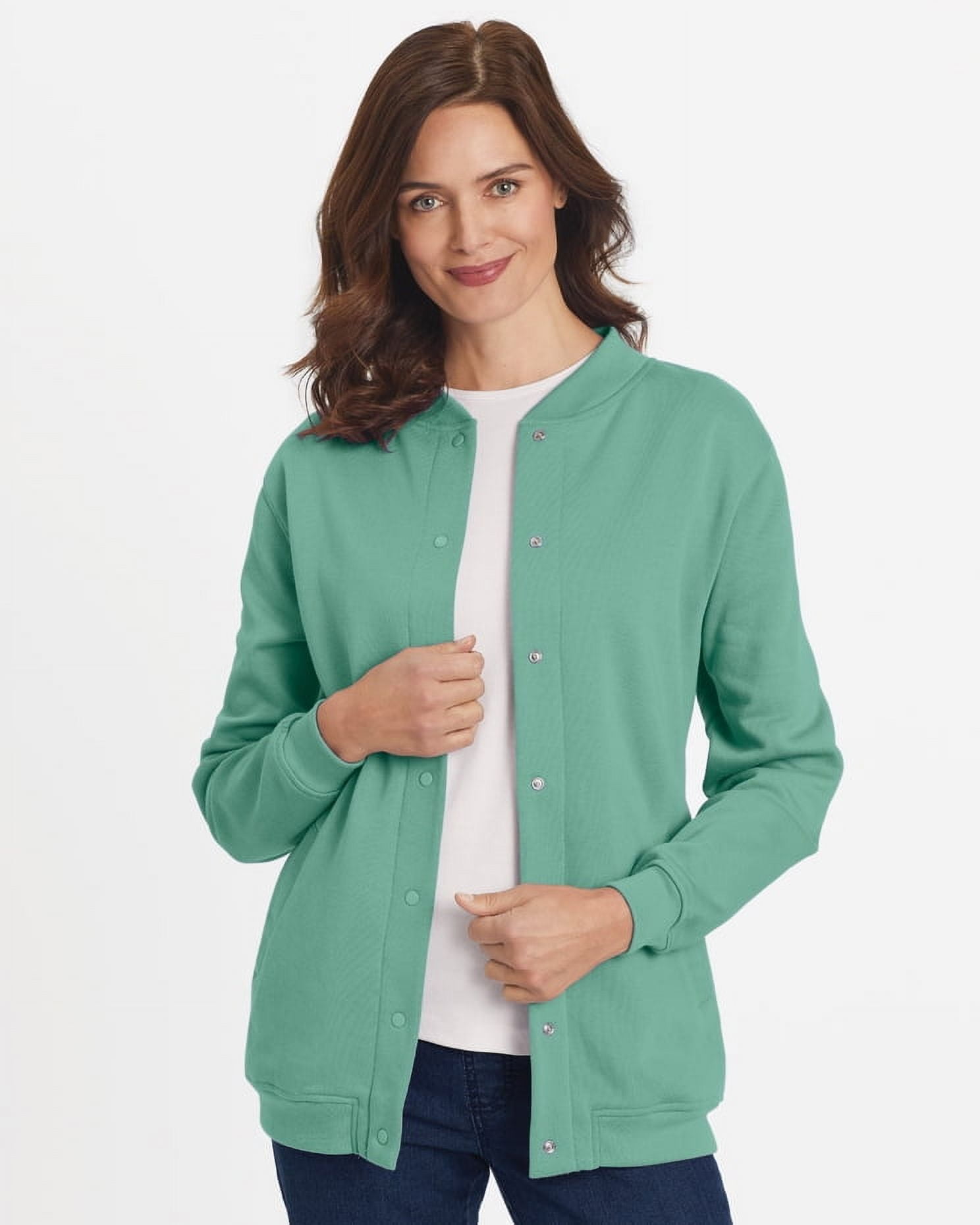 Blair Womens Iconic Fleece Jacket - Walmart.com