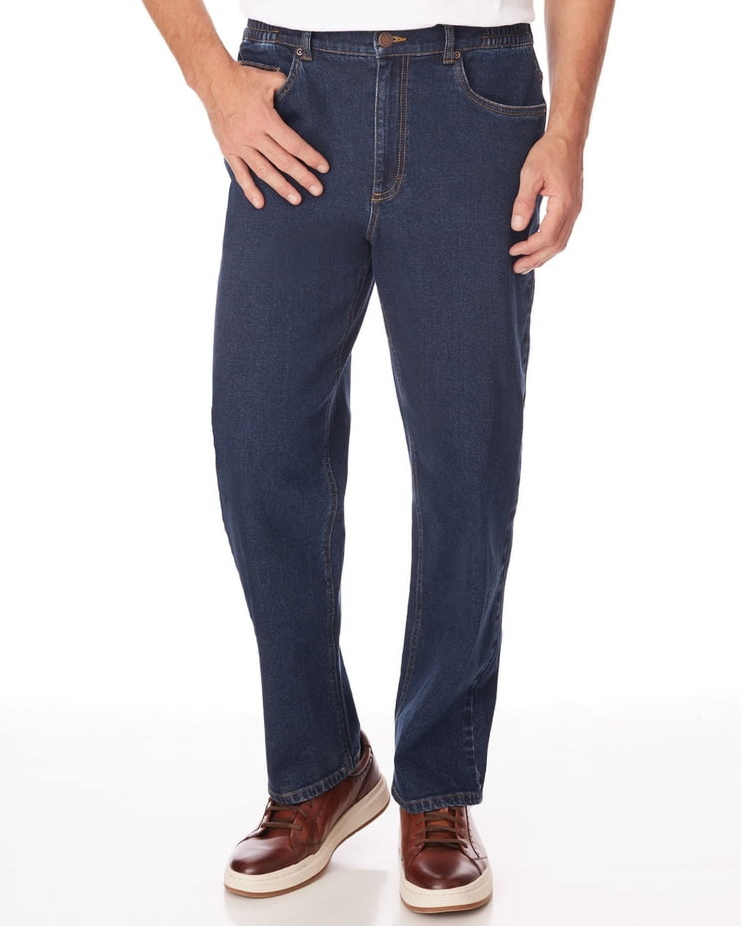 Blair Mens Johnblairflex Relaxed-Fit Side-Elastic Jeans - Walmart.com